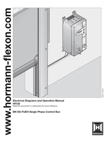 Hörmann HFCB 1-PH Control Box Installation Instructions | Manualzz