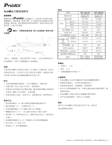 Pro'sKit UPT-32015D 取扱説明書 | Manualzz