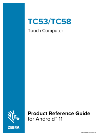 Zebra TC53/TC58 Product Reference Guide | Manualzz