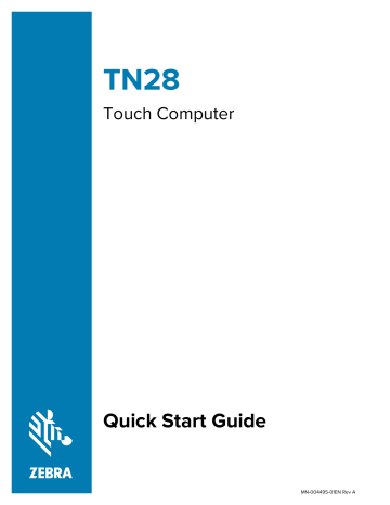 Zebra TN28 Quick Start Guide | Manualzz