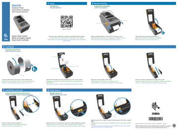 Zebra ZD411D Manualul proprietarului | Manualzz