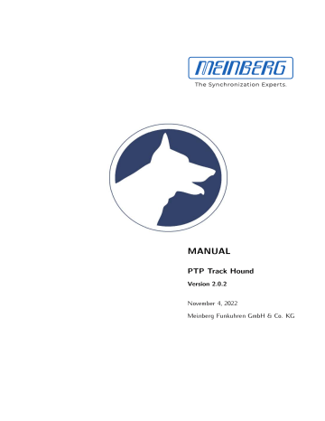 Meinberg PTP Track Hound v2 Manual | Manualzz