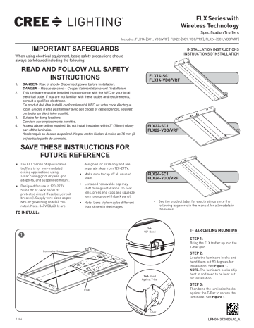 Cree Lighting FLEX Gen II Installation Instructions | Manualzz