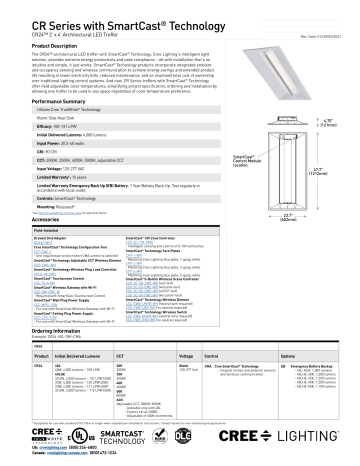 Cree Lighting CR24 Spec Sheet | Manualzz