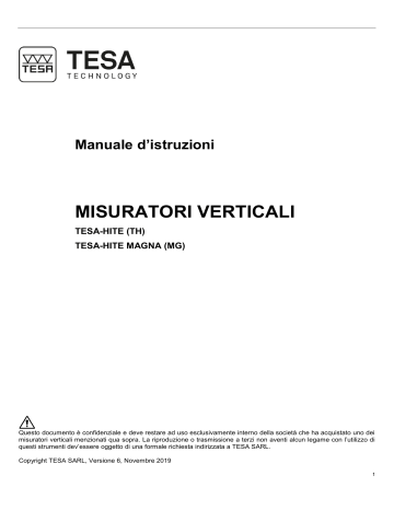 Tesa Technology HITE Manuale utente | Manualzz