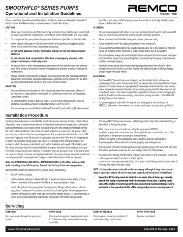Remco SMOOTHFLO Agricultural Installation guide | Manualzz