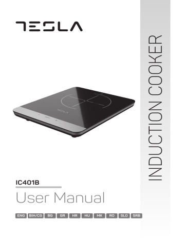 Tesla IC401B Induction cooker Ръководство за употреба | Manualzz