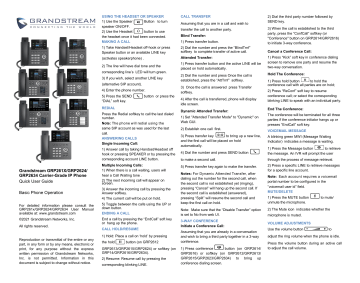 Grandstream GRP261x/GRP2624/GRP2634 User Guide | Manualzz