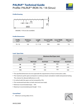 Palram PALRUF Guide | Manualzz