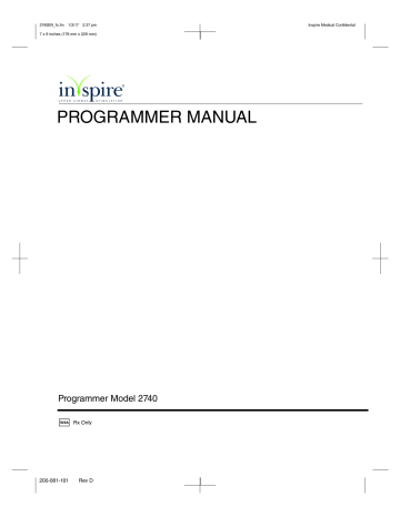 Inspire 2740 Manual | Manualzz