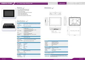 Aplex ARMPAC-610BP HMI Data Sheet | Manualzz