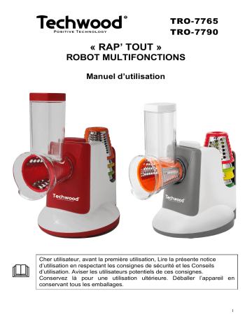 Techwood TRO-7790 Rap’tout Manuel utilisateur | Manualzz