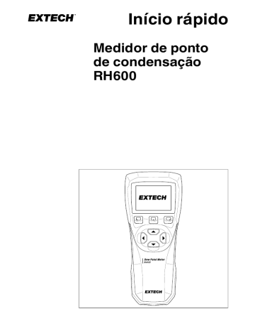 Extech Instruments RH600 Dew Point Meter Manual do usuário | Manualzz