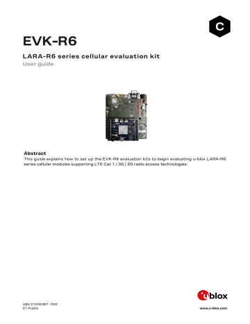 u-blox EVK-R6 User Guide | Manualzz
