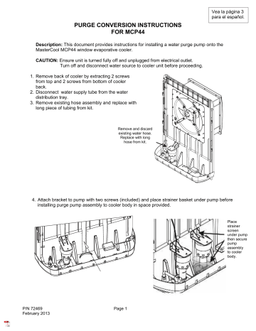 Mastercool MCP44E Air Conditioner Installation Guide | Manualzz