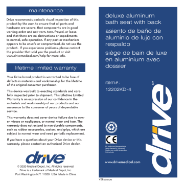 Drive 12202KD-4 Owner's Manual | Manualzz