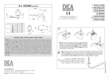 DEA SLIDE ARMS Owner's Manual | Manualzz