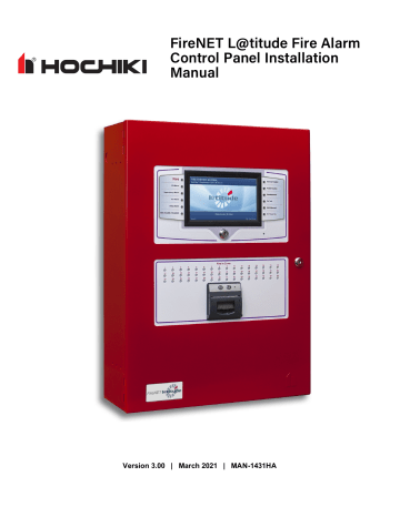 Hochiki FireNET L@titude Fire Alarm Control Panel Installation ...