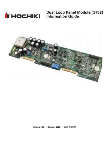 Hochiki Dual Loop Panel Module (S758) Information Guide | Manualzz