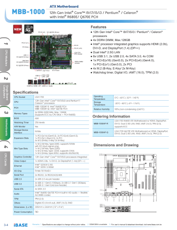 IBASE MBB-1000 Motherboard Datasheet | Manualzz