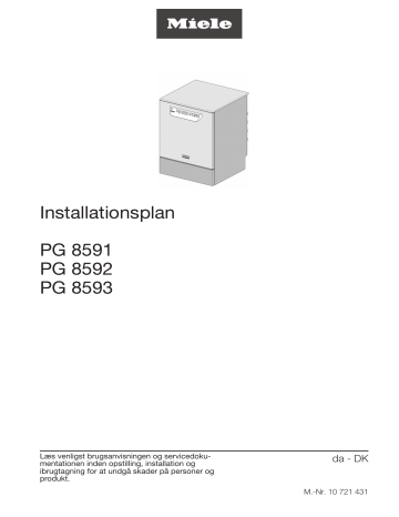 Miele PG 8593 Laboratorie-opvaskemaskine Brugermanual | Manualzz