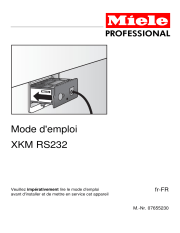 Miele XKM RS 232 Module de communication Mode d'emploi | Manualzz