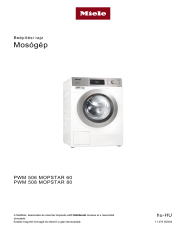 Miele PWM 508 Mop Star 80 Profi mosógép Installation Plan | Manualzz