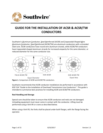 Southwire ACSR and ACSR/TW Installation Guide | Manualzz