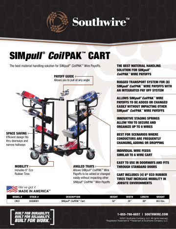 Southwire CK-01 SIMpull™ CoilPAK™ Cart Specifications | Manualzz