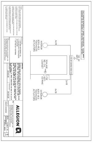 Allegion interior door Wiring Diagram | Manualzz