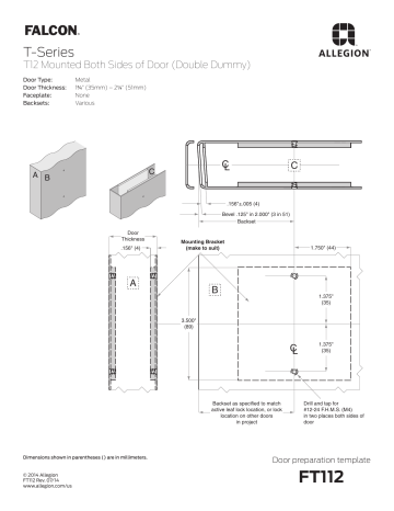 Falcon T-Series Functions T12 Template | Manualzz