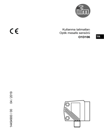 IFM O1D106 Photoelectric distance sensor Kullanma talimatları | Manualzz