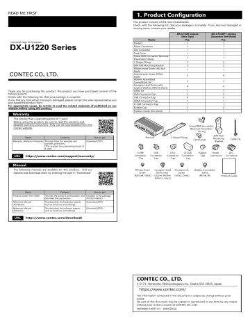 Contec DX-U1220P1 Owner Manual | Manualzz