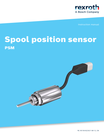 Bosch Rexroth RE95190-B Spool position sensor PSM Manual | Manualzz