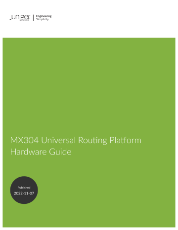Juniper MX304 Hardware Guide | Manualzz