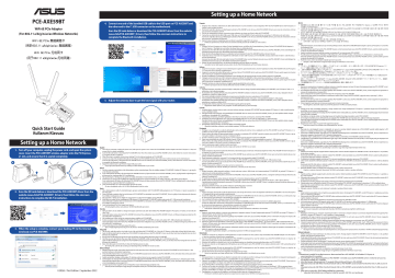 Asus PCE-AXE59BT 4G LTE / 3G Router Guide de démarrage rapide | Manualzz