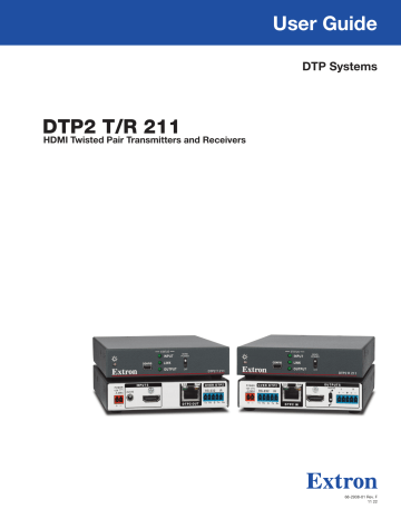 Extron DTP2 R 211 User guide | Manualzz