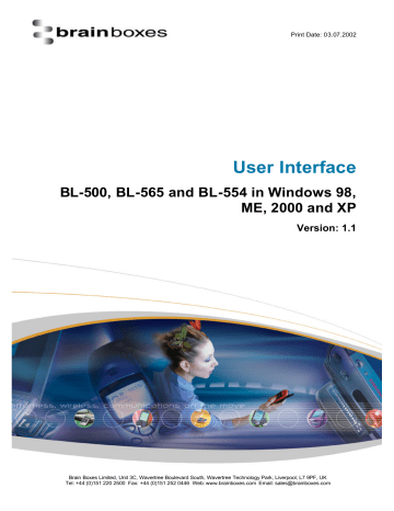 Brainboxes BL-521 Manual | Manualzz