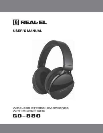 REAL-EL GD-880 Headset Manual | Manualzz