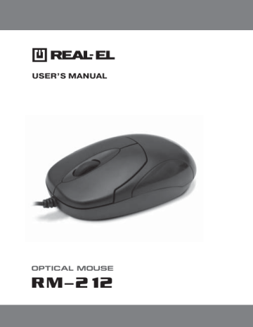 REAL-EL RM-212 Computer Mouse Manual | Manualzz