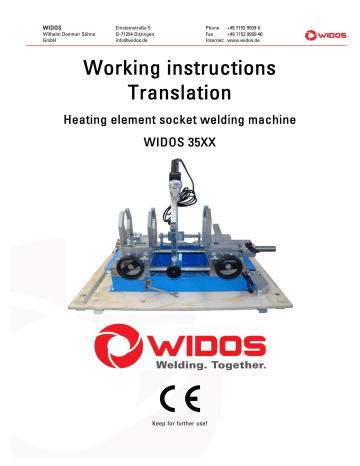 WIDOS 35XX Instructions | Manualzz