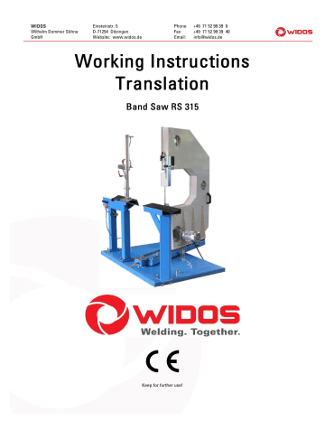 WIDOS RS 315 Instructions | Manualzz