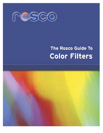 Rosco Color Filters Guide | Manualzz