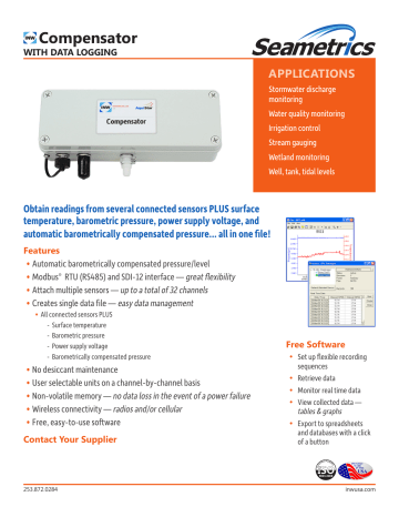 Seametrics Compensator Instructions | Manualzz