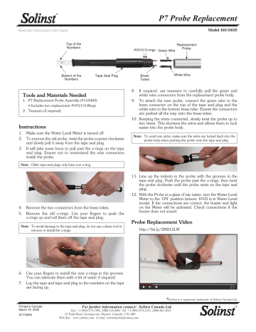 Solinst 101 Water Level Meter Instructions | Manualzz