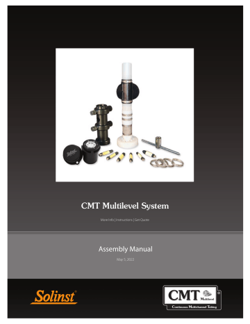 Solinst 403 CMT® Multilevel System Operating instructions | Manualzz