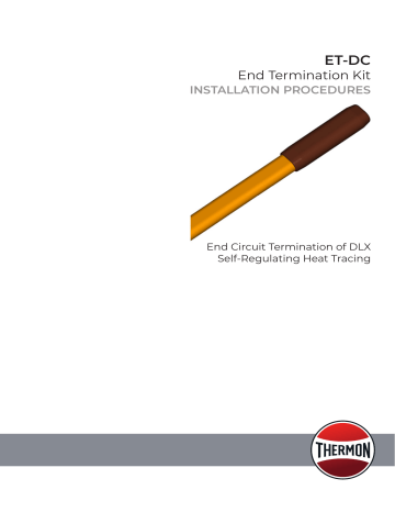 Thermon ET-DC End Termination Kit Installation Instructions | Manualzz