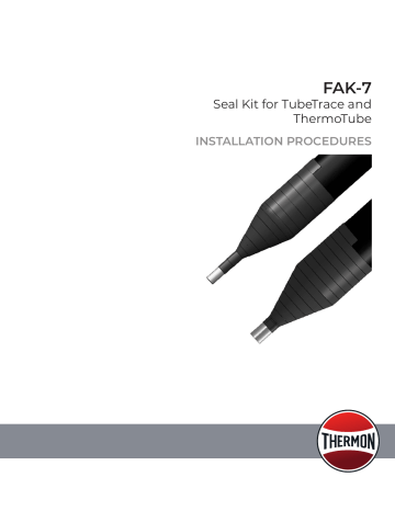 Thermon FAK-7 Seal Kit Installation Instructions | Manualzz