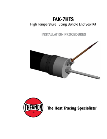Thermon FAK-7HTS High Temp Tubing Bundle End Seal Kit Installation ...