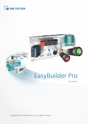 weintek EasyBuilder Pro - User manual, Quick Start, User's manual